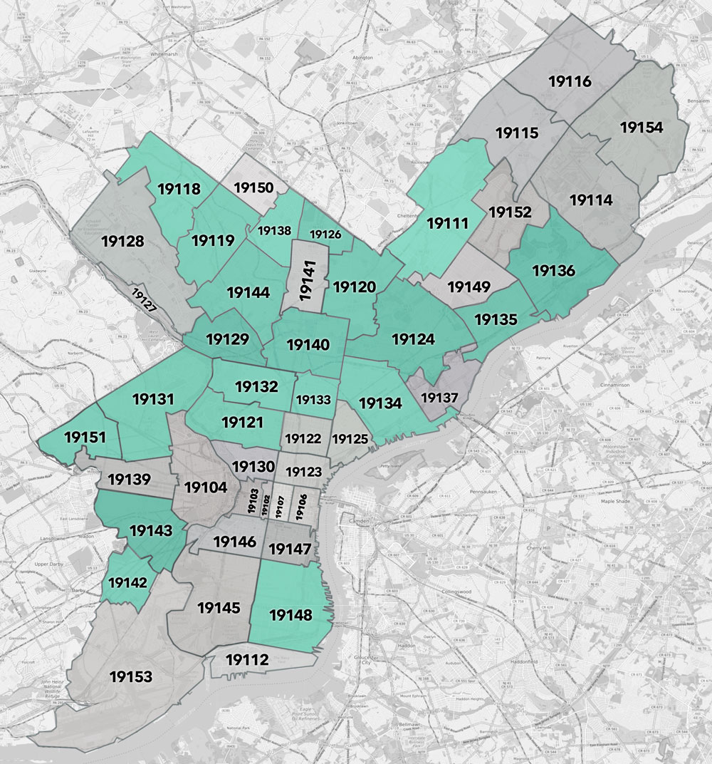 Philadelphia Zip Code Map Jesus Week