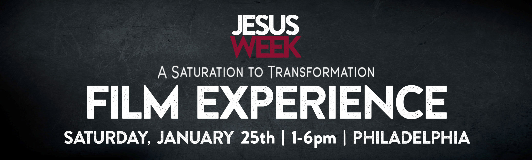 Jesus Week Film - Jesus Week